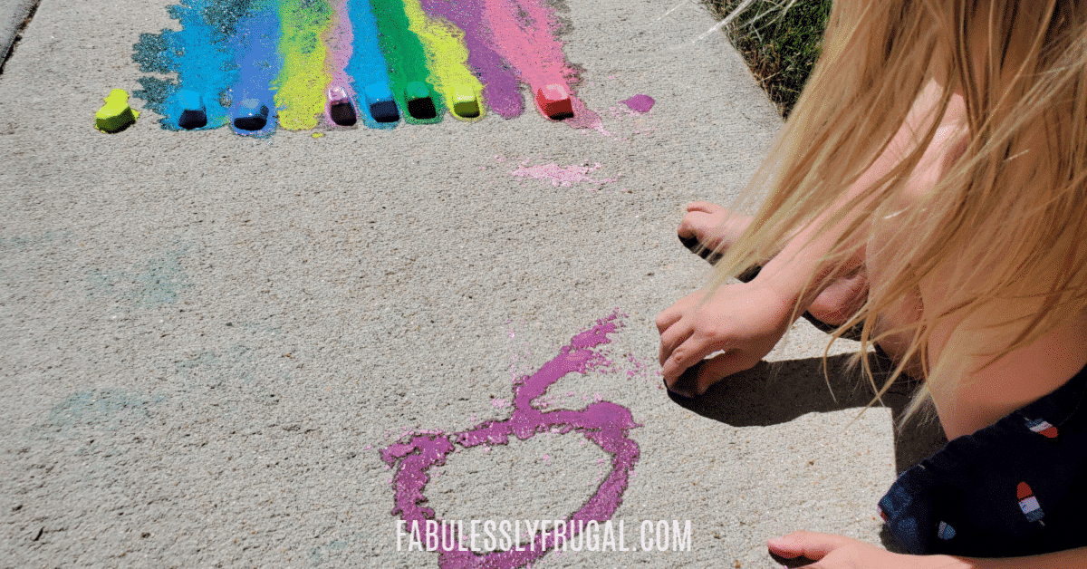 DIY Ice Chalk Recipe - How to Make Ice Chalk - Fabulessly Frugal