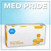 Med Pride Medical Vinyl Examination Gloves (Large, XL) 100-Count $3.99 ...